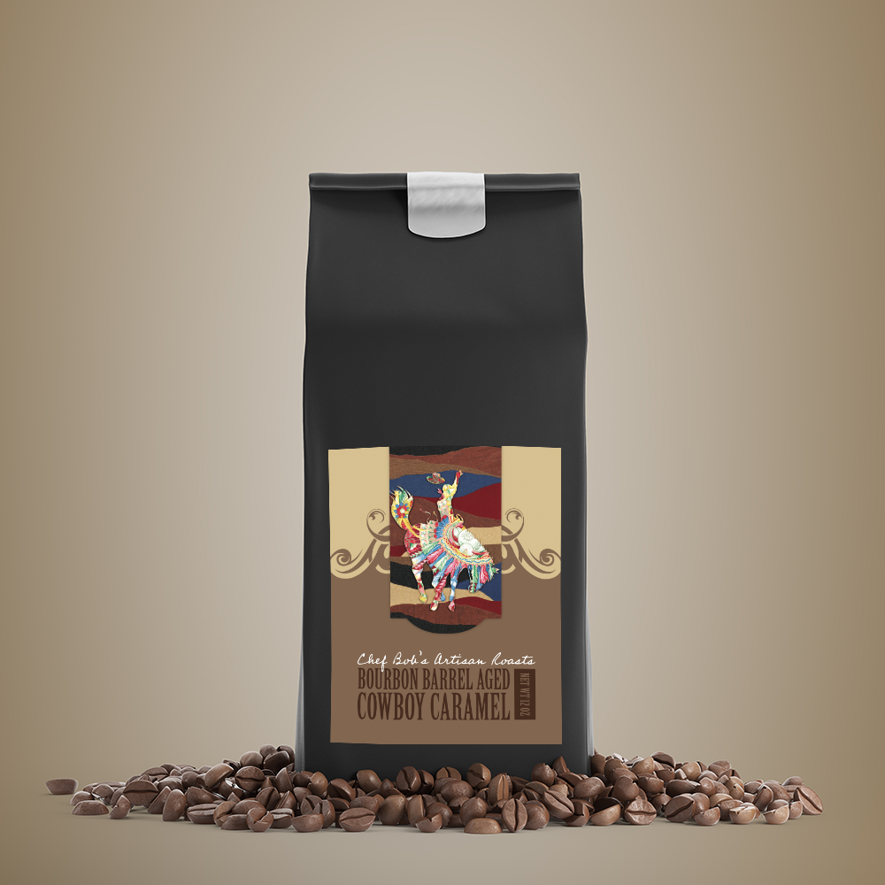 Barrel Aged Cowboy Caramel - Chef Bob's Coffee, Small Batch Roasts